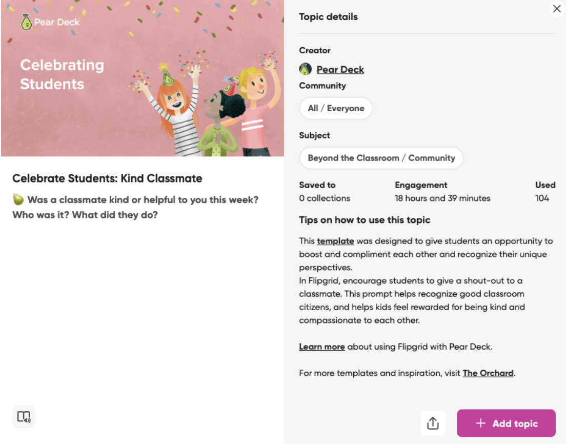 Use Flip with Pear Deck