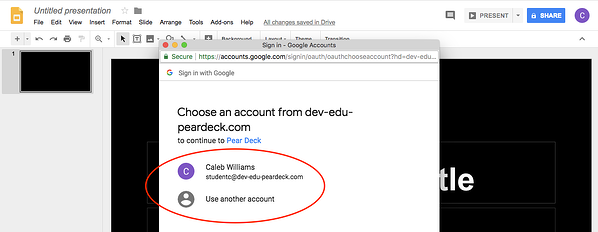 Create a Pear Deck Account