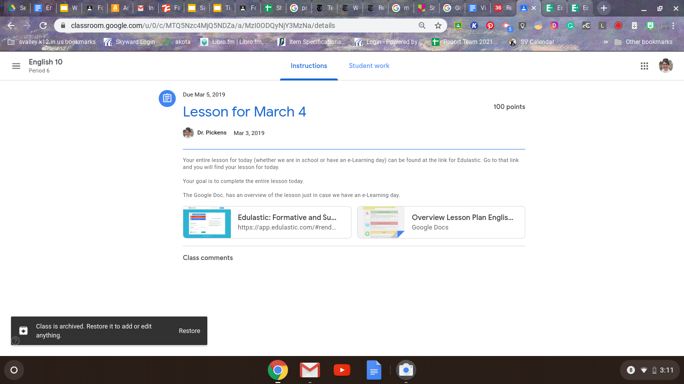 Quick Start Create a Class and Add Students