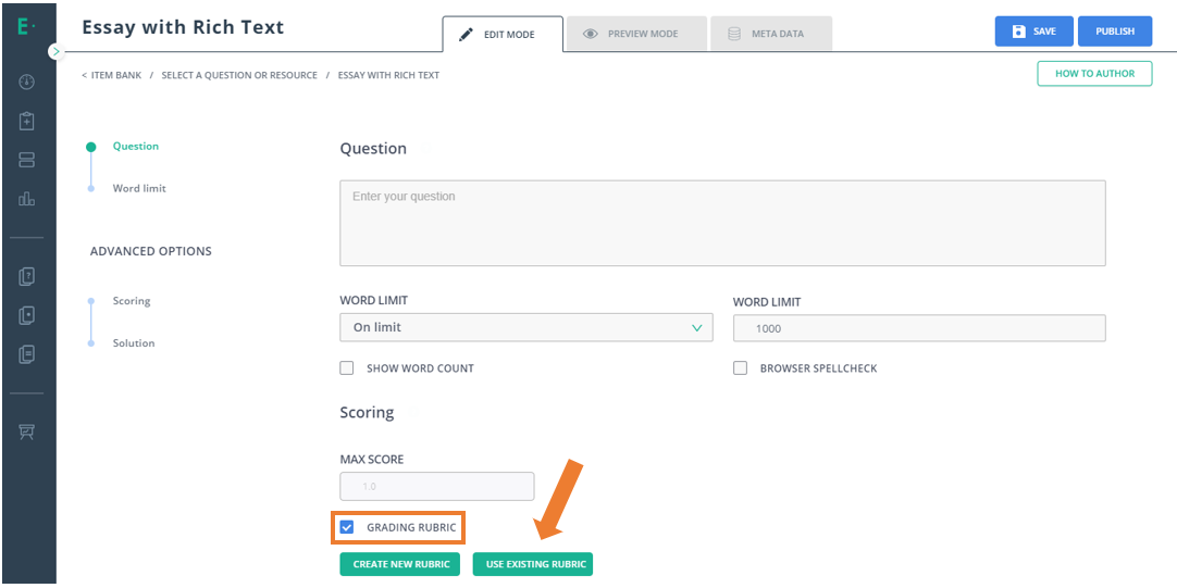 How to Modify a Shared Rubric