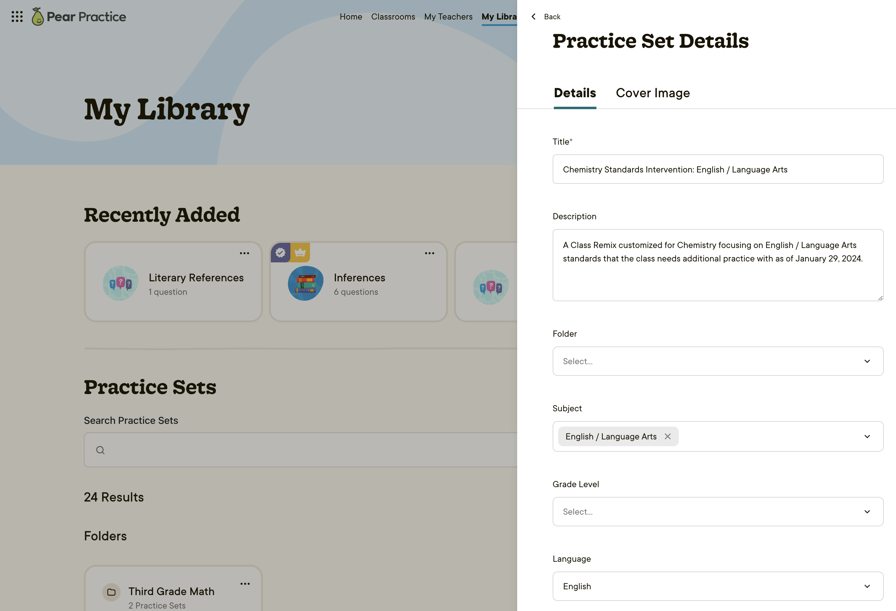 Generate a Class Remix Practice Set