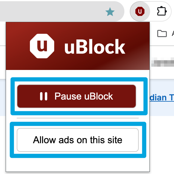 Disable AdBlock, uBlock, and Other Ad Blocking Software: GoGuardian Teacher