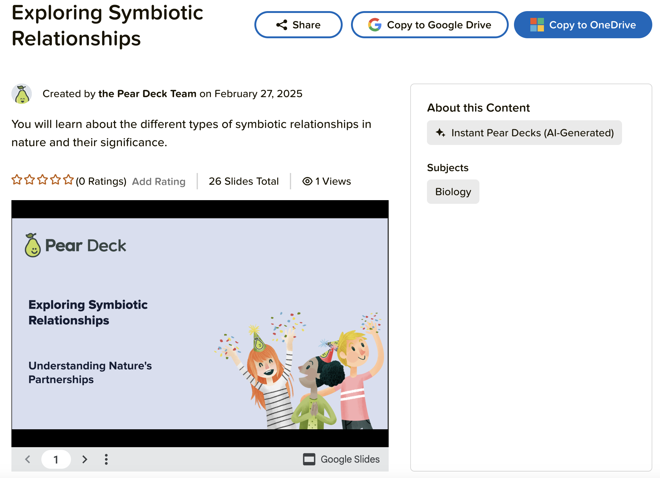 Instant Pear Decks (beta)