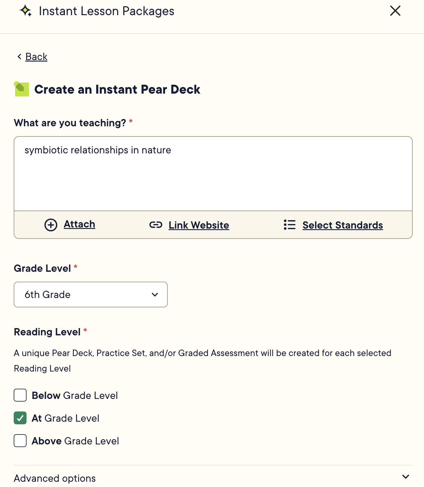 Use Instant Lesson Packages to Create an Instant Pear Deck